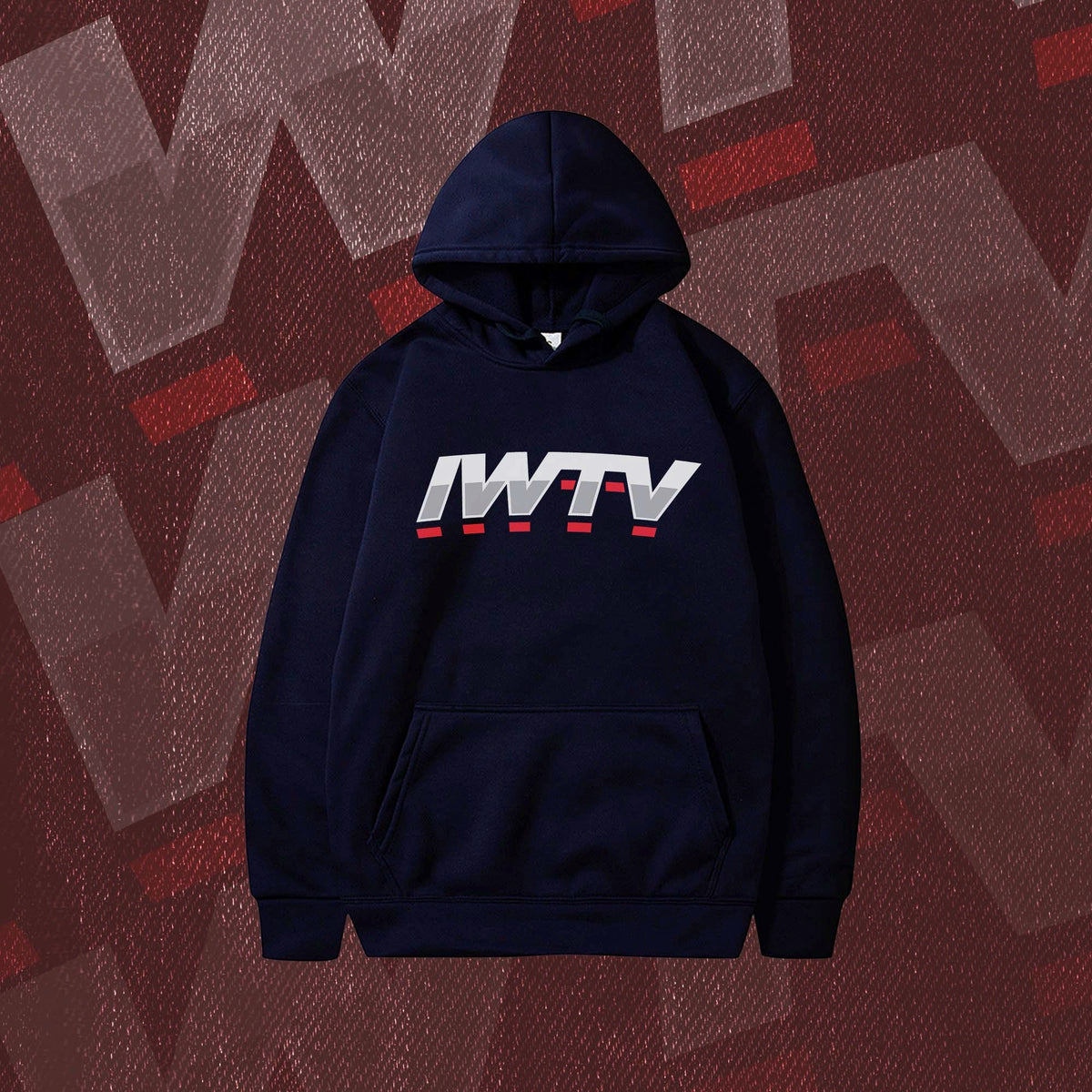 IWTV - Silver/Red Logo Unisex Hoodie – Independent Wrestling TV Store