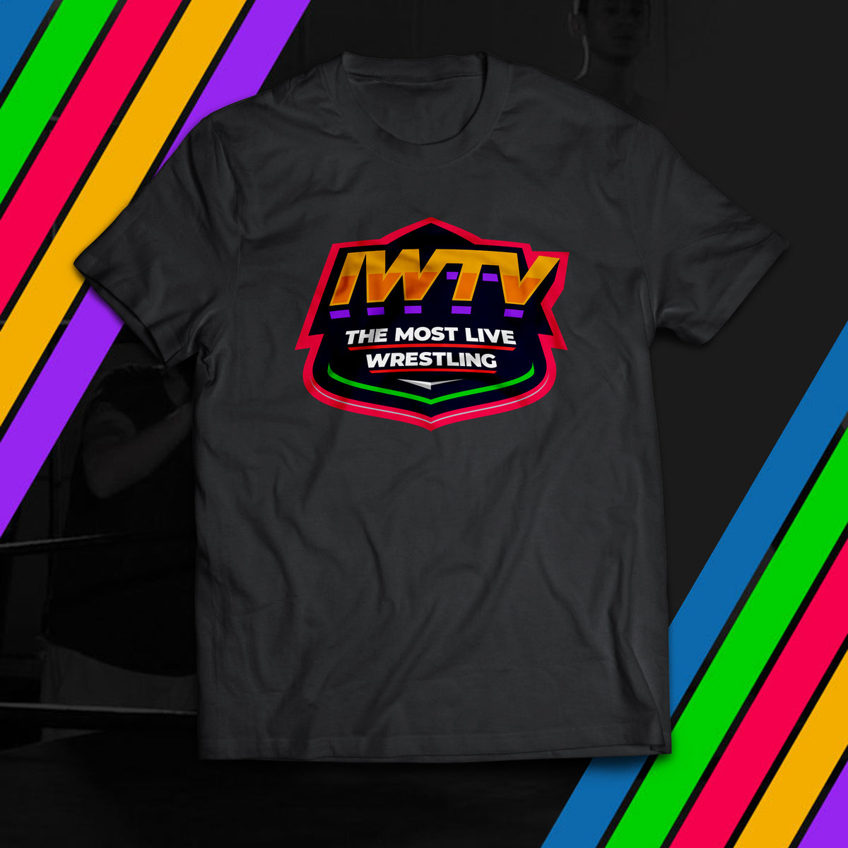 IWTV "Most Live Wrestling" Soft Style T-Shirt – Independent Wrestling ...